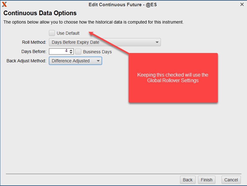 Rollover Expiring Contracts to Front Month Contracts in EdgeProX